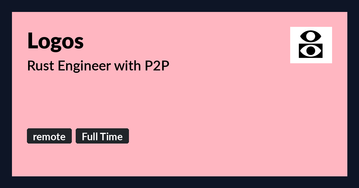Rust Engineer with P2P at Logos - Benture